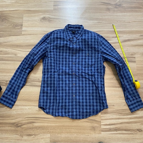 J. Crew | Shirts | J Crew Blue Plaid 0 Cotton Button Down Shirt | Poshmark